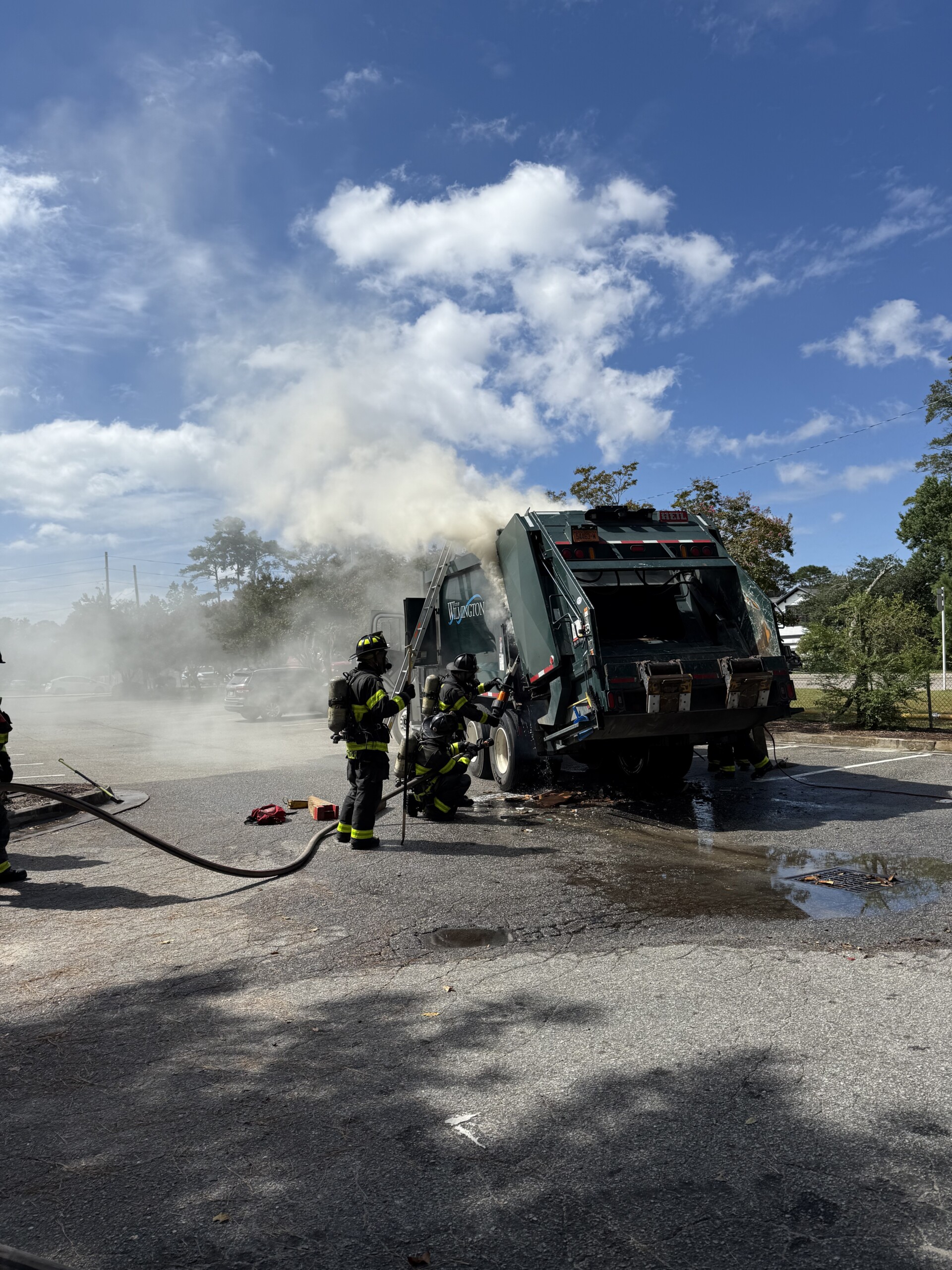 Wilmington Fire Department responds to garbage truck on fire - WWAYTV3